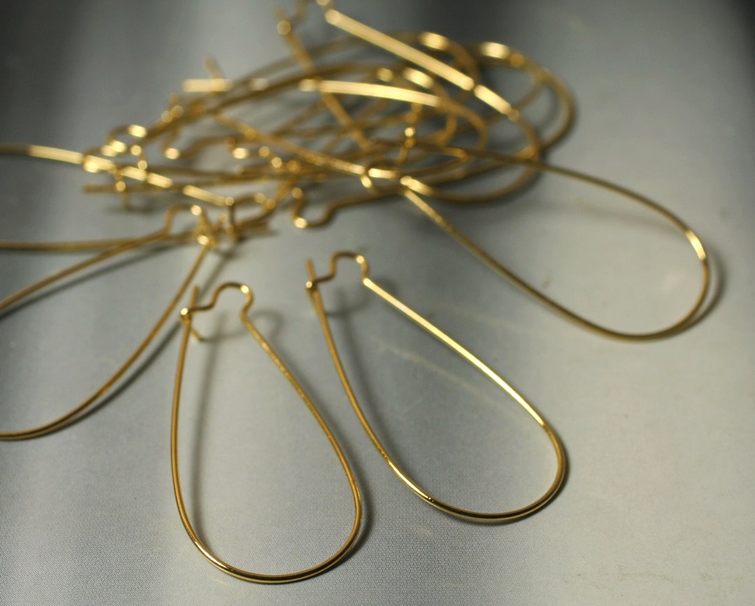 Large Kidney Ear Wire 35x18mm, Select Your Color and Quantityhb00131gp ...