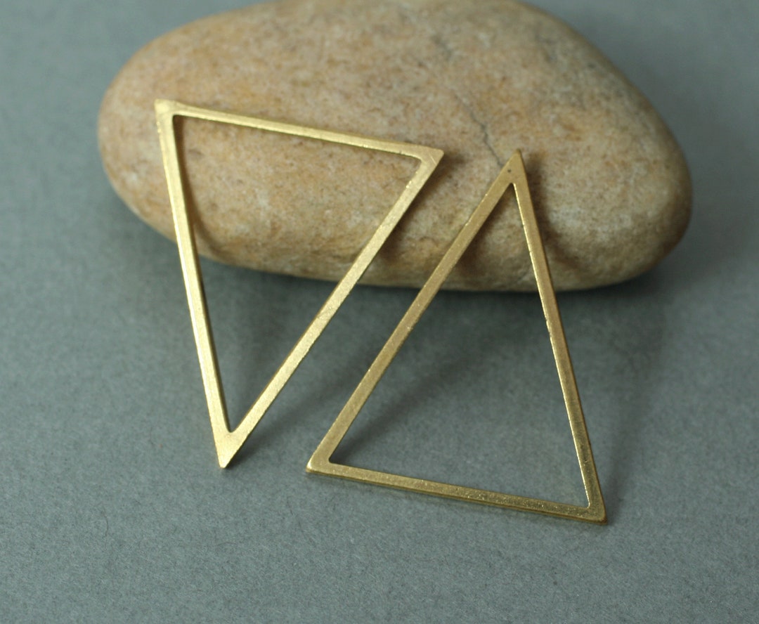 Triangle Dangle Drop Charm Size 32x26mm, Select Your Color and Quantity ...