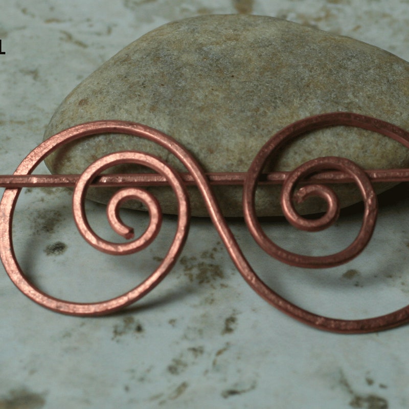 Copper Shawl Pin - Etsy