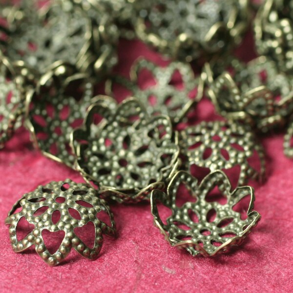 Filigree Bead Caps - Etsy