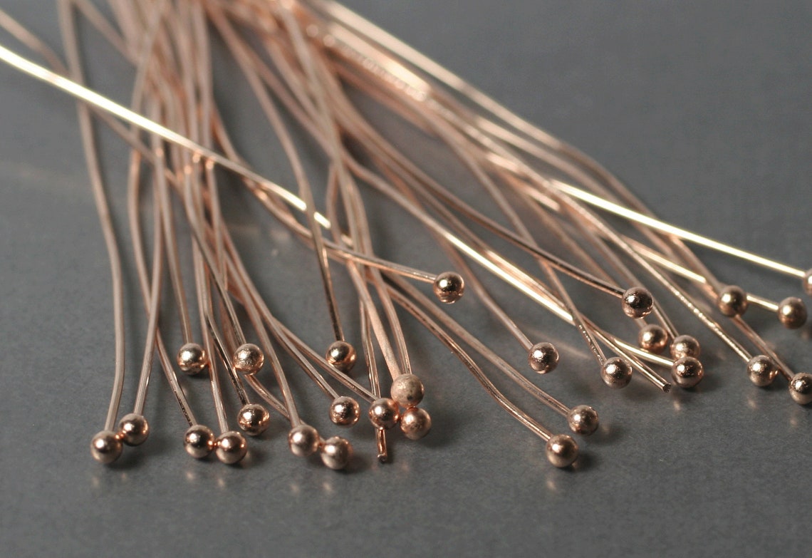 Ball 2mm Pin 60mm Long 22g Thick Select Your Color and - Etsy