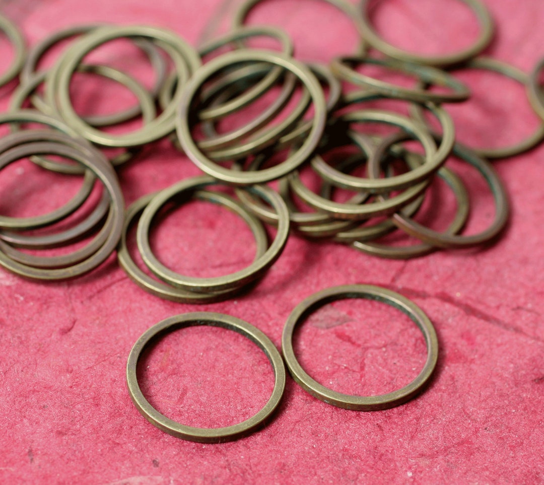 Circular Link O Ring Connector 14mm Outer Diameter, Gold, Silver, Rose ...