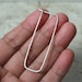 Handmade Hammered Rectangle Hoops, Size 55x15mm, Select Your Color and ...