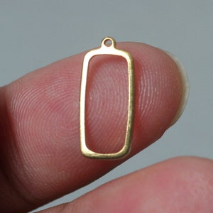Rectangle Drop Dangle Charm Size 14x7mm, Select Your Color and Quantity ...