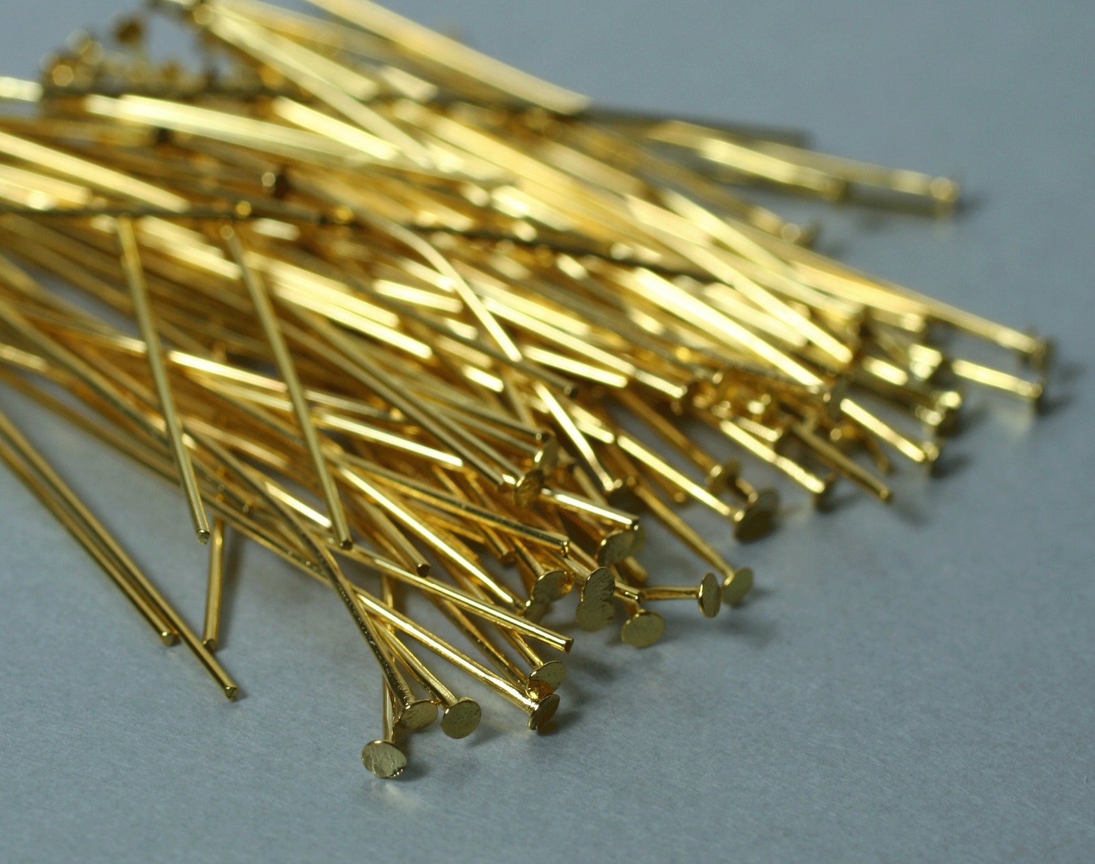 Head Pin 40mm Long 22g Thick Select Your Color and Quantity - Etsy