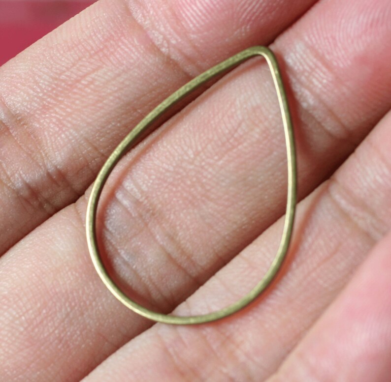 Drop shape link connector dangle charm size 30x22mm select | Etsy