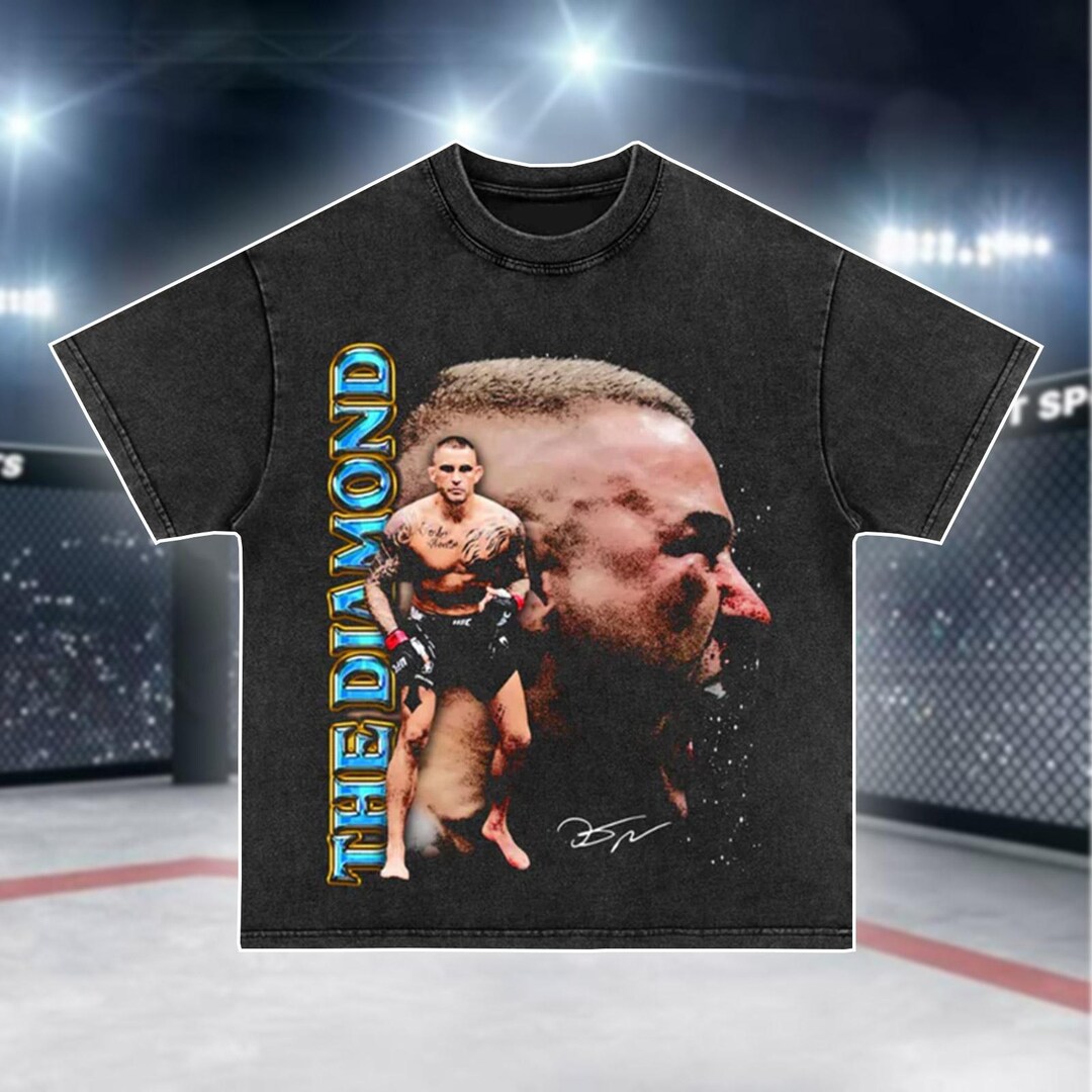 Dustin Poirier Shirt, Poirier the Diamond Comfort Color Tee, MMA Outfit ...