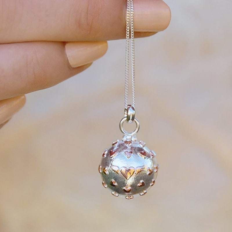 Ball Locket Necklace - Etsy