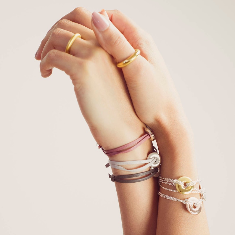 Personalised Mobius Infinity Nappa Leather Friendship Bracelet - Etsy