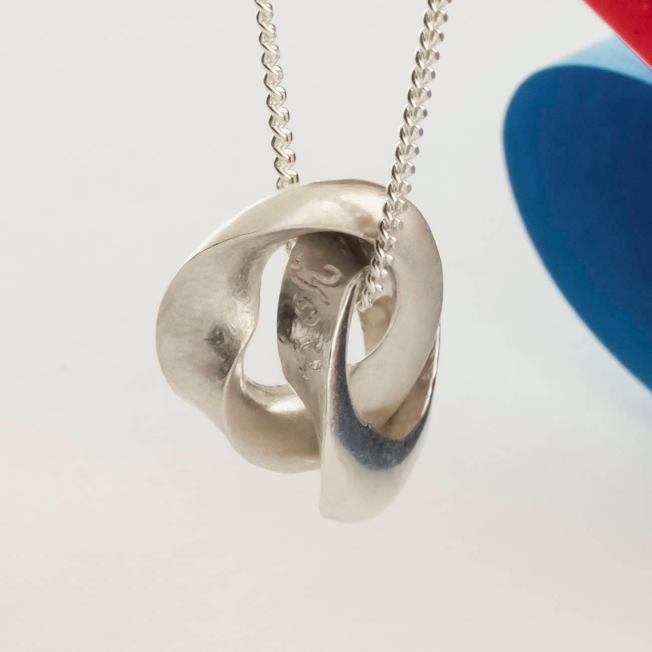 Personalised Sterling Silver Mobius Necklace Eternity Necklace ...