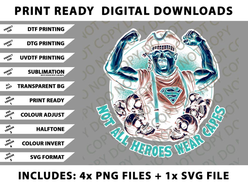 Not All Heroes Wear Capes Sloth Goonies Png Bundle, SVG Files, Digital ...