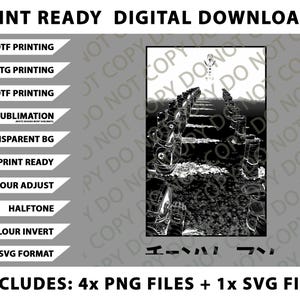 Chainsaw Man Astronaut Panel Png Bundle, SVG Files, Digital Downloads ...