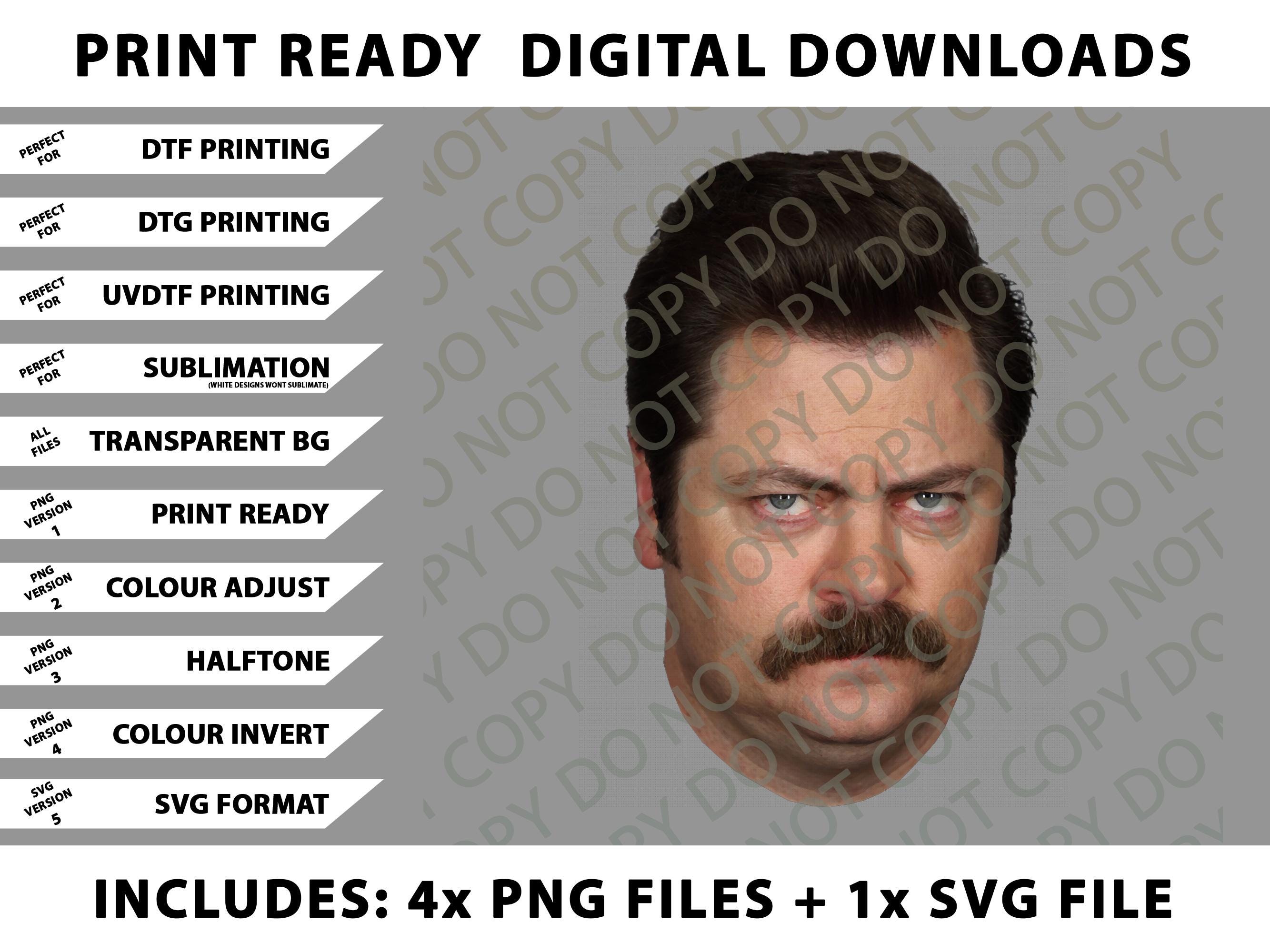 Ron Swanson Png Bundle, SVG Files, Digital Downloads - Etsy