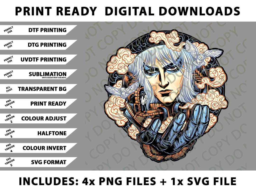 Goblin Gaze, Labyrinth Goblin King, 80s Cult Movie Png Bundle, SVG ...