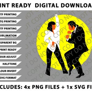 Pulp Fiction Png Bundle, SVG Files, Digital Downloads - Etsy