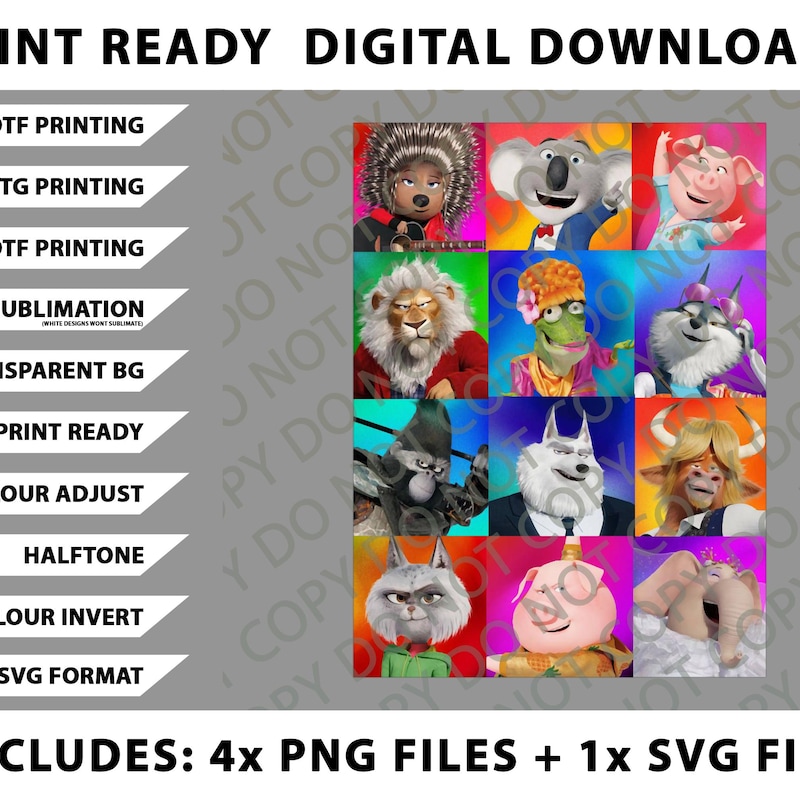 Sing Movie Svg - Etsy