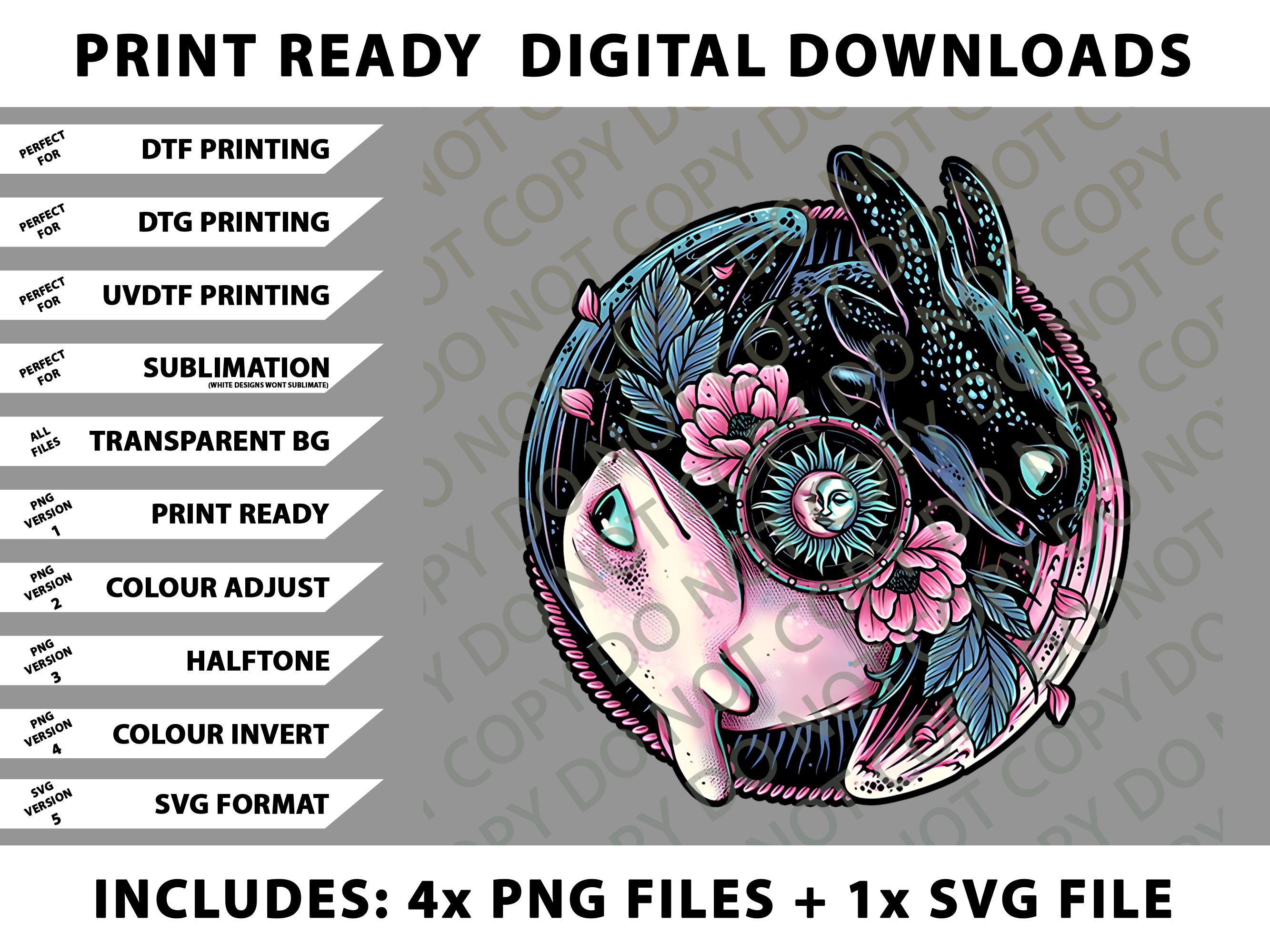 Glowing Light in the Night, Toothless Luna Png Bundle, SVG Files ...