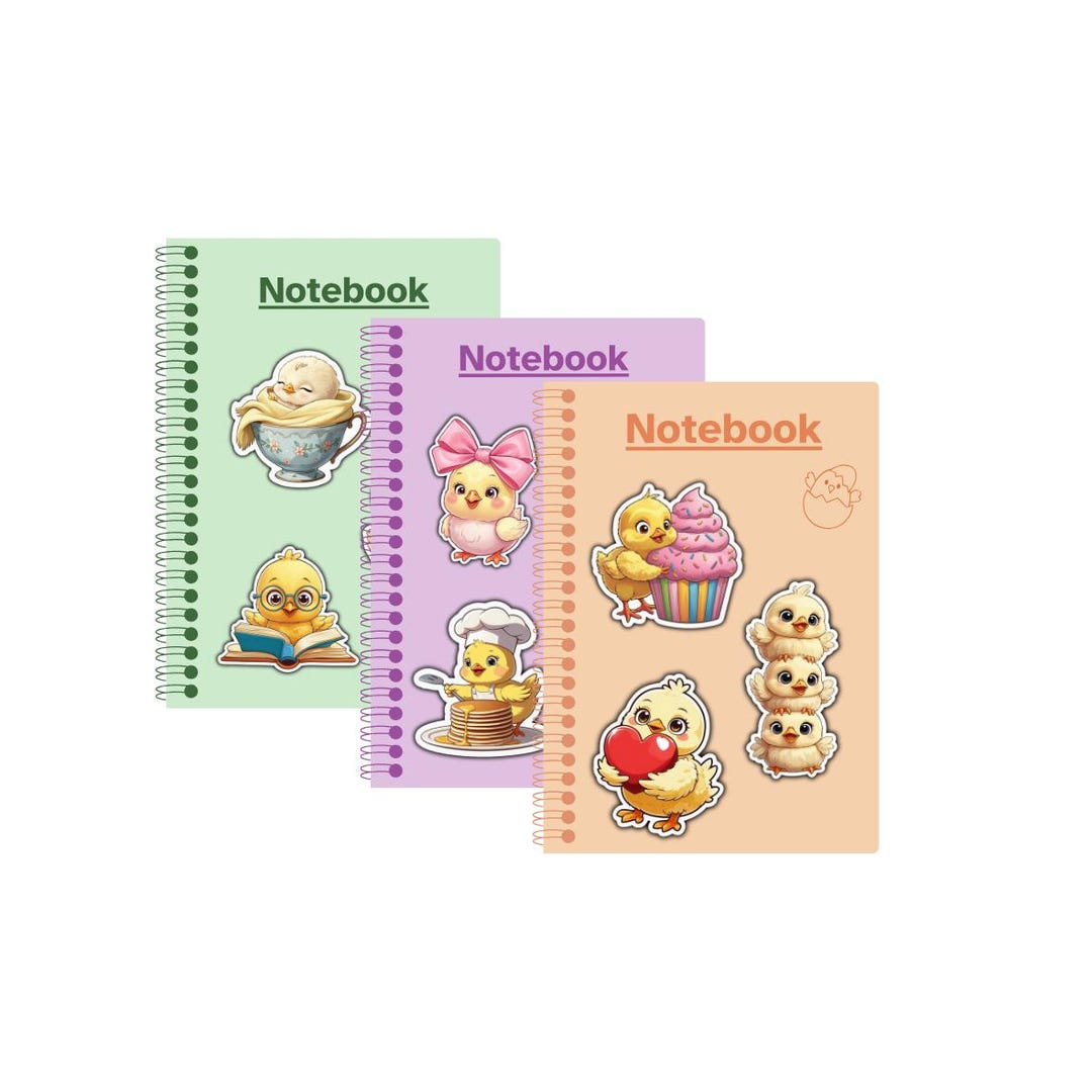 Cute Chick Digital Stickers – 50 Adorable Pngs With White Border ...