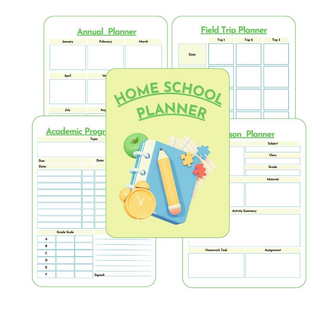 Ultimate Home School Planner | Daily, Weekly & Yearly Organizer ...