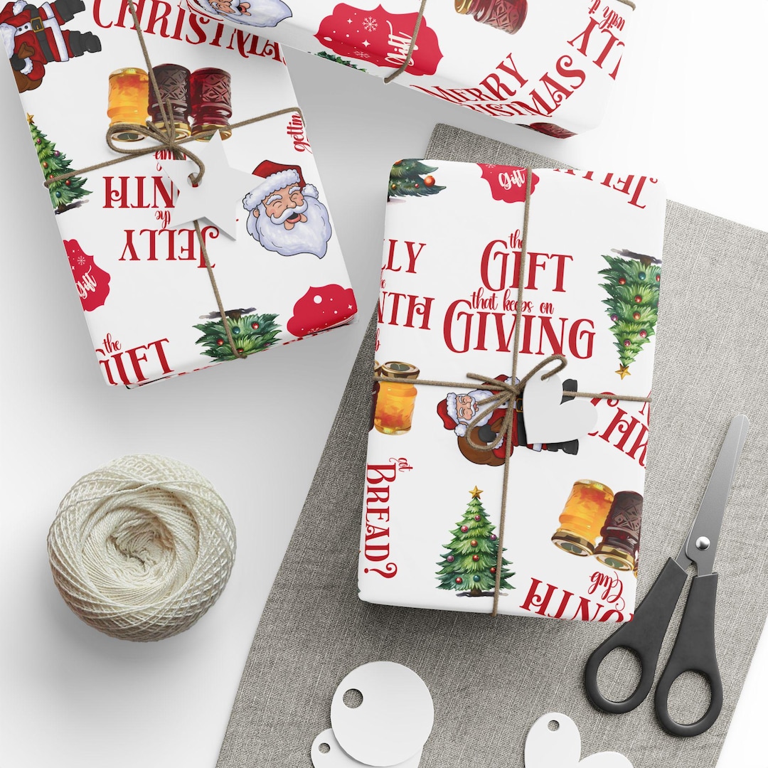 Funny Christmas Wrapping Paper - Jelly of the Month Christmas Wrapping ...