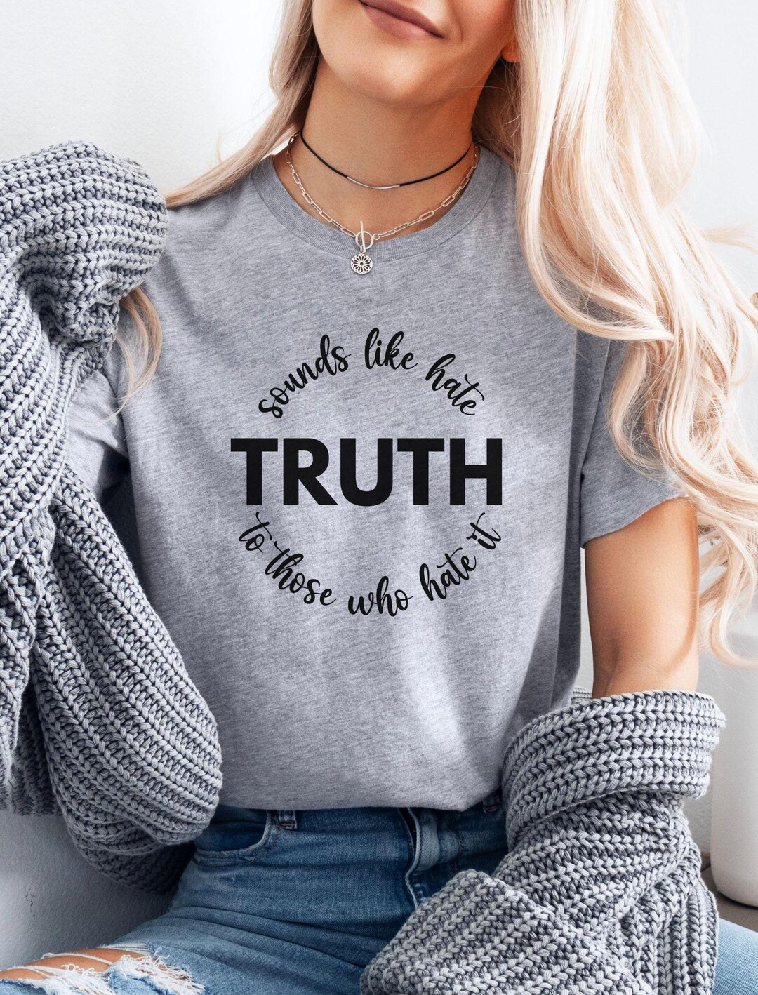 Christian Shirt, Truth Sounds Like Hate Shirt for Her, Christian Gift ...