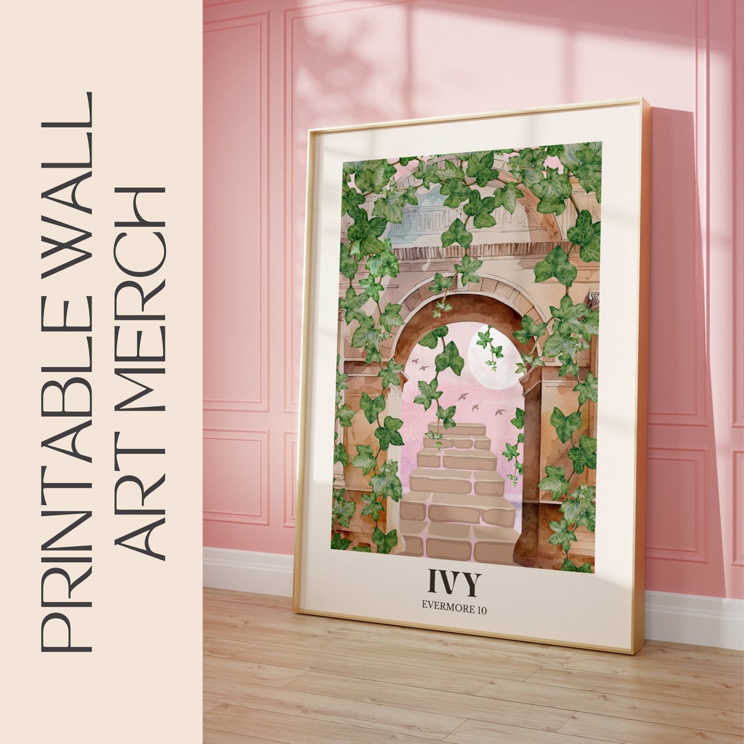Ivy Poster Watercolor Taylor Swift Prints Subtle Girly Swiftie Gift ...
