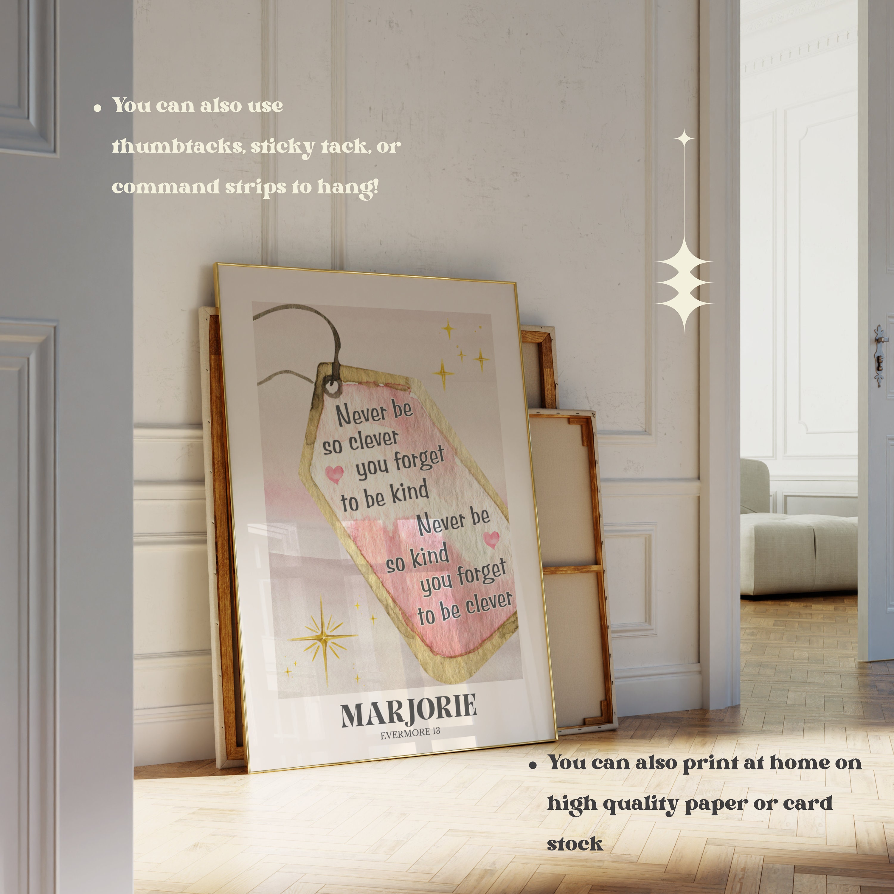 Marjorie Poster Taylor Swift Print Subtle Girly Swiftie Gift Merch ...