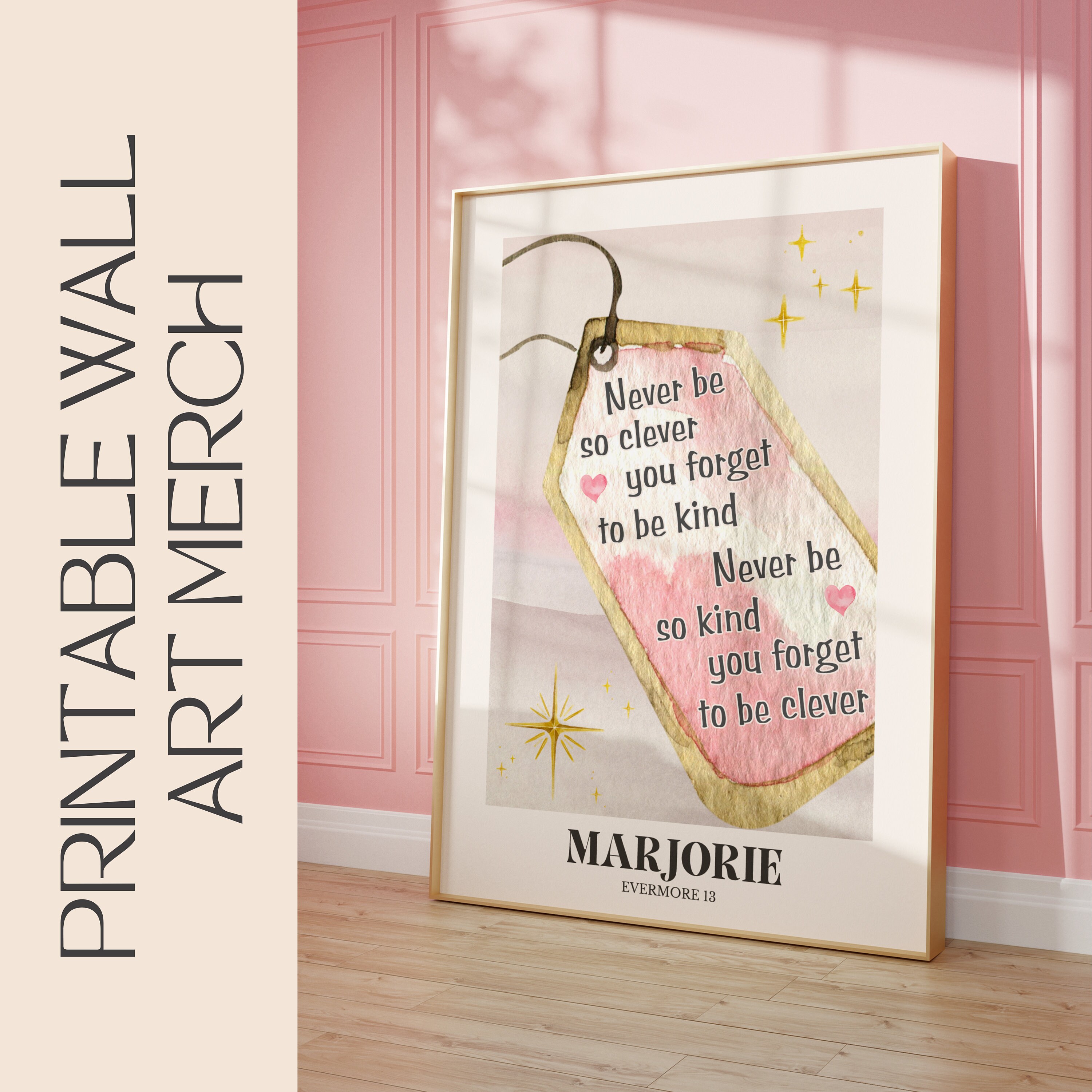 Marjorie Poster Taylor Swift Print Subtle Girly Swiftie Gift Merch ...