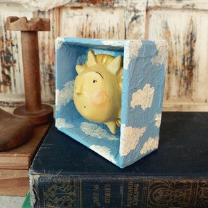 Paperclay Sun Shadow Box Figure - Etsy