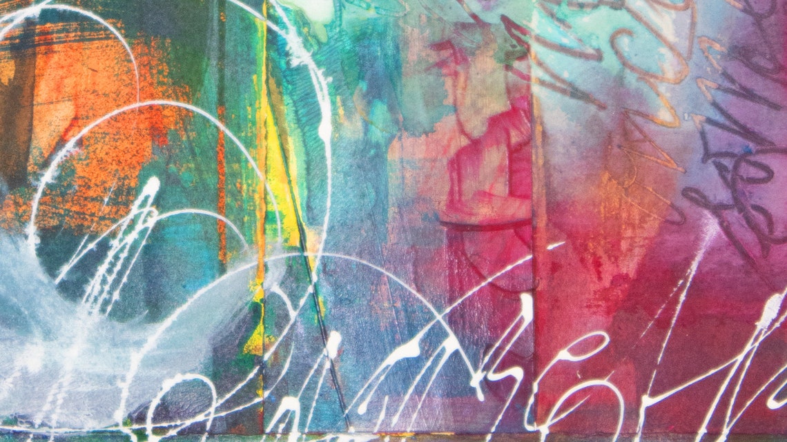 Zoom Backgrounds - Abstract Art, 5 Zoom Digital Backgrounds for ...