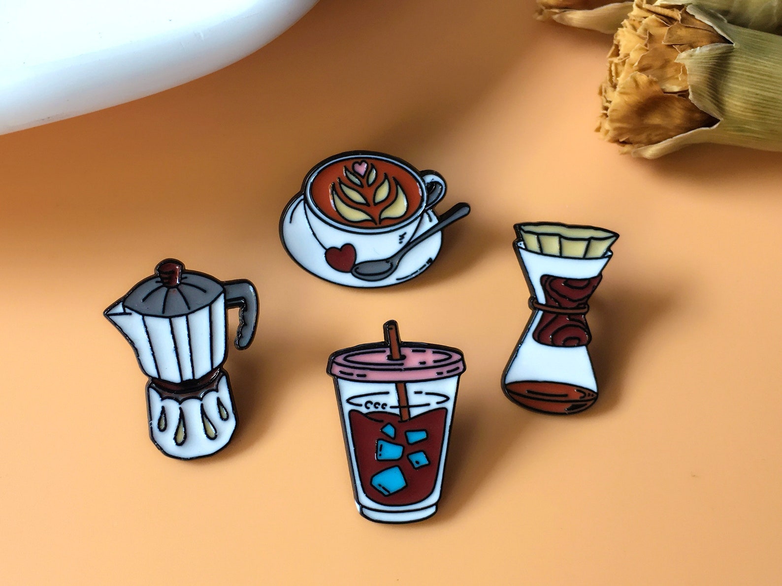 Coffee Enamel Pin Coffee Lovers Badge Pin Lapel Pin Collar Pin Enamel ...