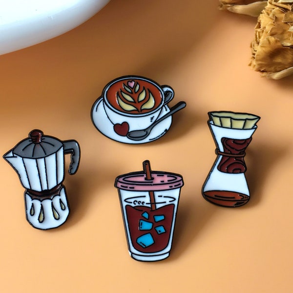 Enamel Pin Coffee - Etsy