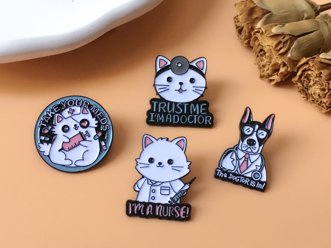 Doctor Nurse Enamel Pin Medical Badge Pins Lapel Pin Nursing Pin ...