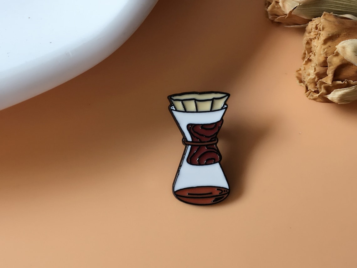 Coffee Enamel Pin Coffee Lovers Badge Pin Lapel Pin Collar Pin Enamel ...