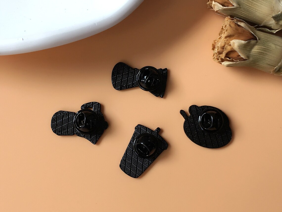 Coffee Enamel Pin Coffee Lovers Badge Pin Lapel Pin Collar Pin Enamel ...