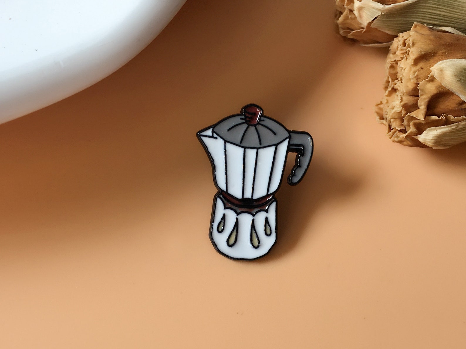 Coffee Enamel Pin Coffee Lovers Badge Pin Lapel Pin Collar Pin Enamel ...