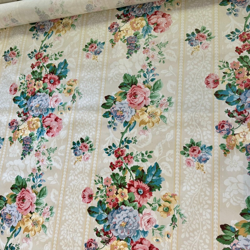 Floral Chintz Fabric - Etsy