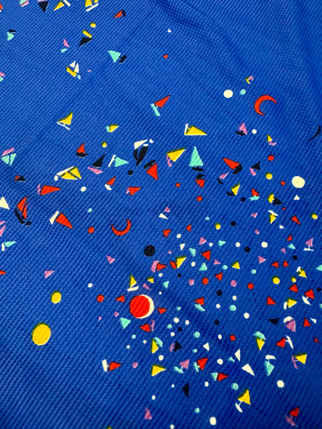Vintage 1980’s Memphis Style Fabric Remnant 2 1/16 Yards Texfi ...
