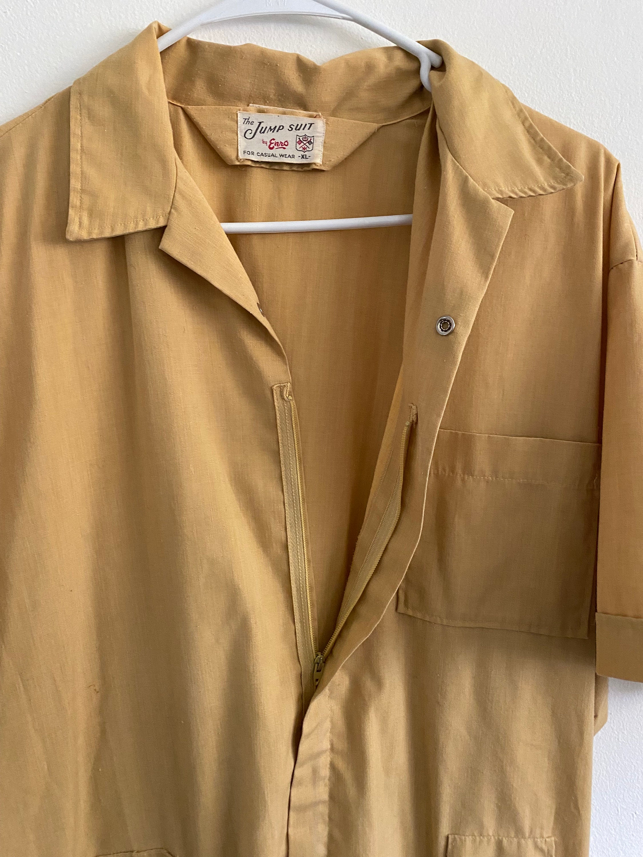 Vintage 1960s Enro Jumpsuit Coverall Mechanic Work Artist XL - Etsy