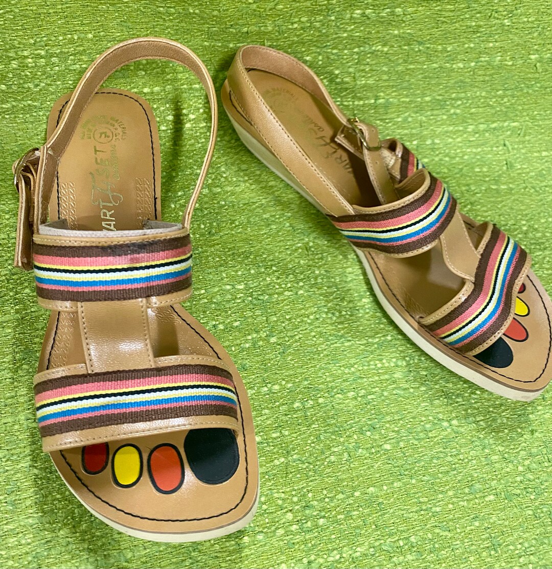 Vintage 1960’s Smart Set Ribbon Toe Sandals 8 1/2 Deadstock Unworn 8.5 ...