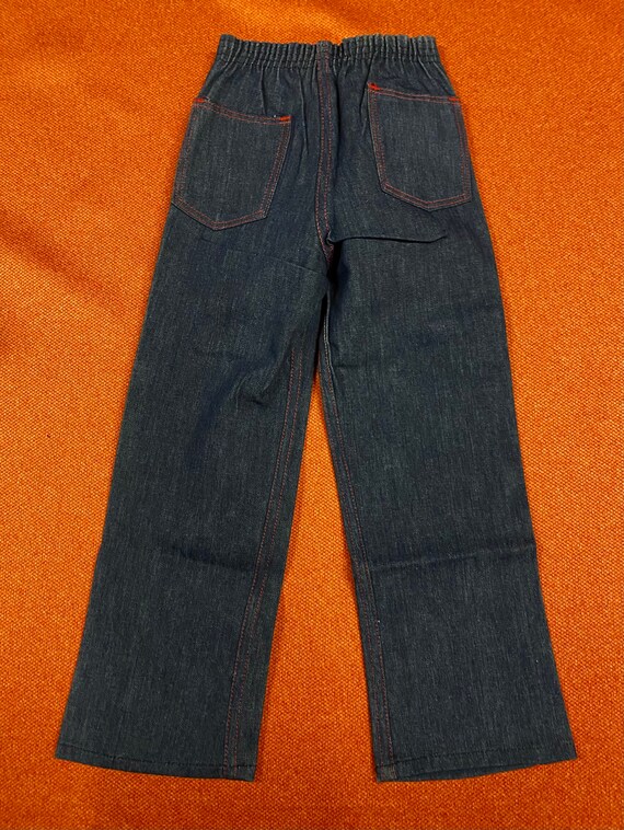 Vintage 1970’s Wrangler Kids Red Stitch Buttons Jeans… - Gem