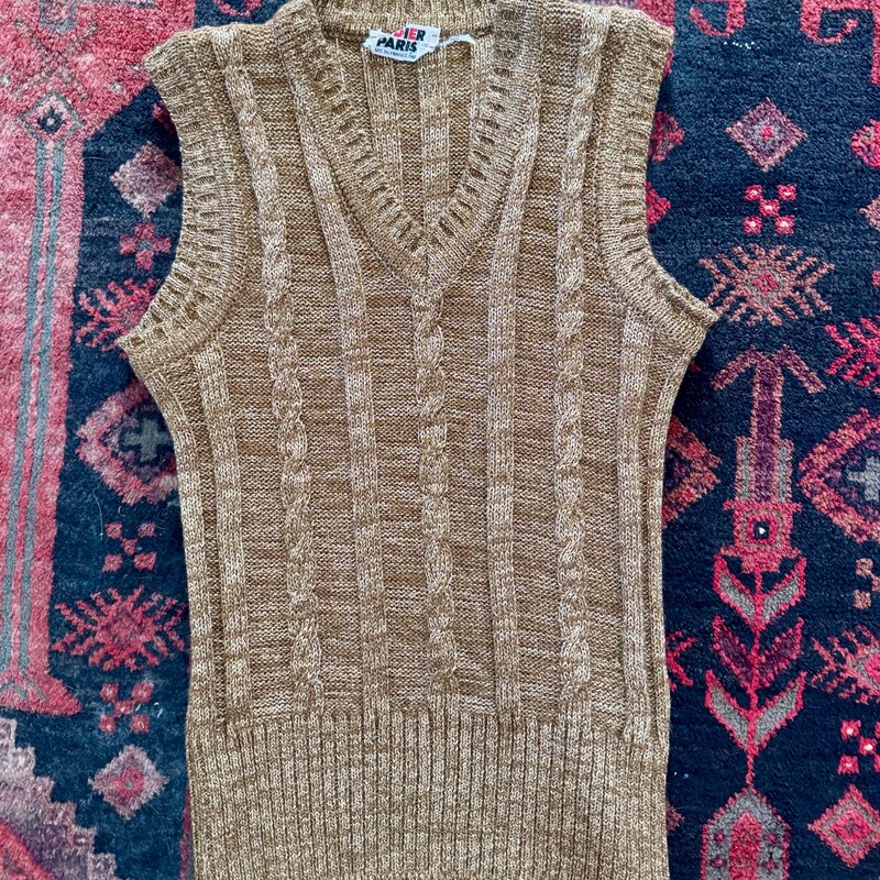 Metallic Sleeveless Sweater - Etsy