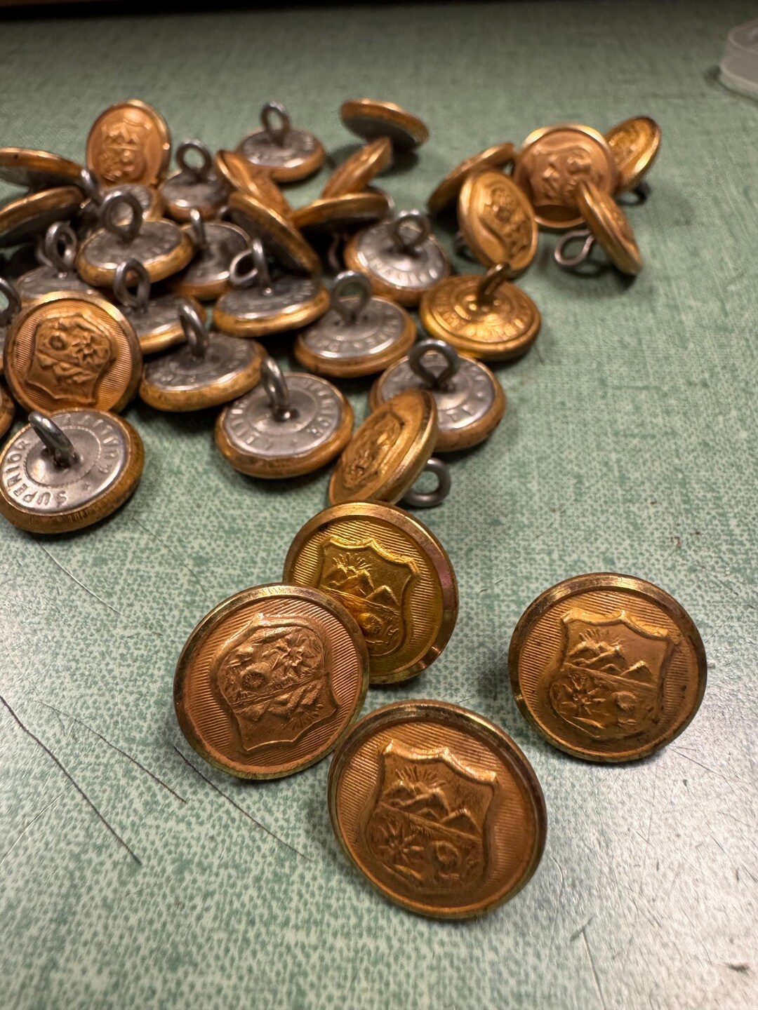 39 Vintage Antique Ohio State Seal Buttons Superior Quality 5/8 ...