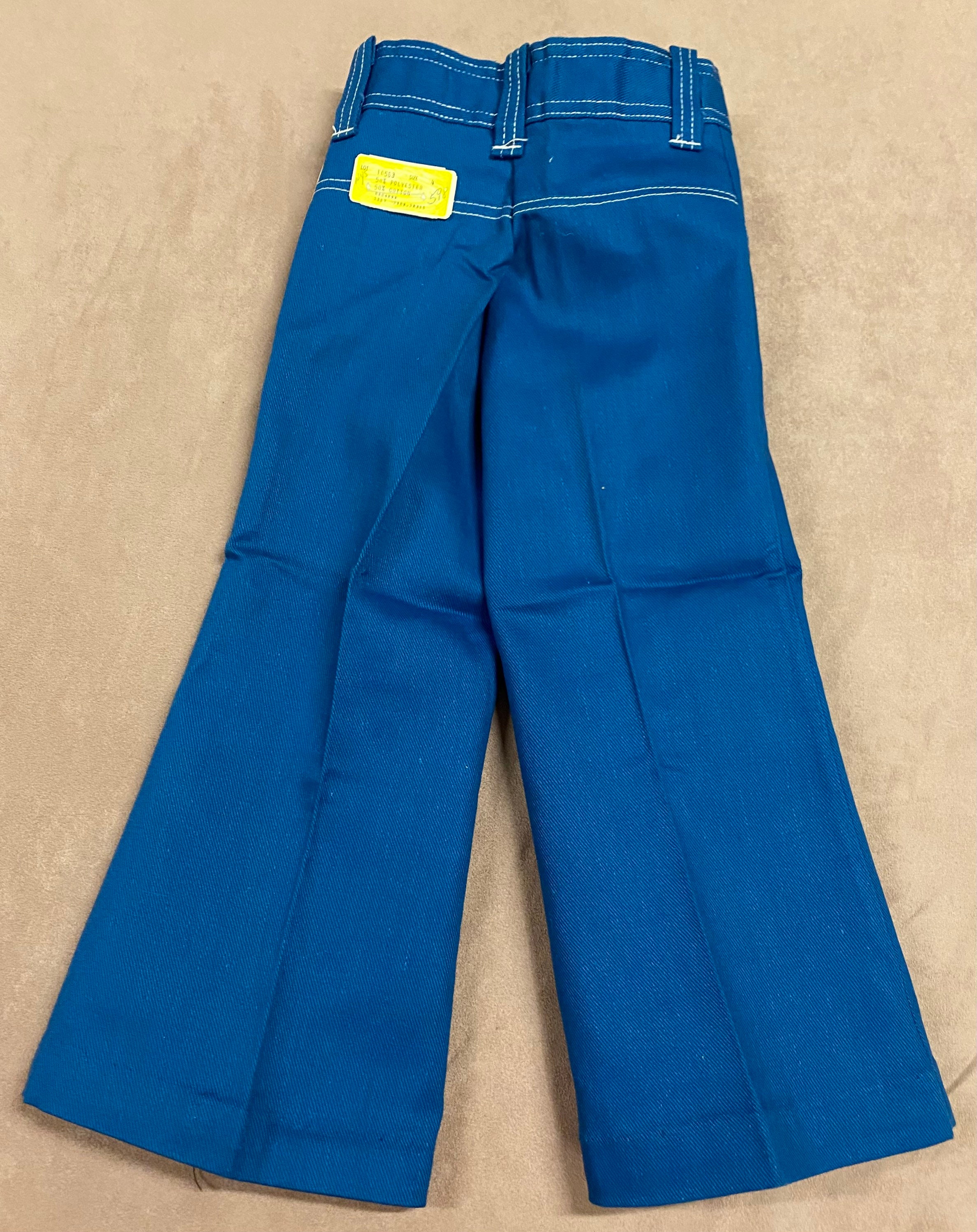 Vintage 1970s Kids Vanderbilt Blue Jeans Boot Cut Bellbottom Pants ...