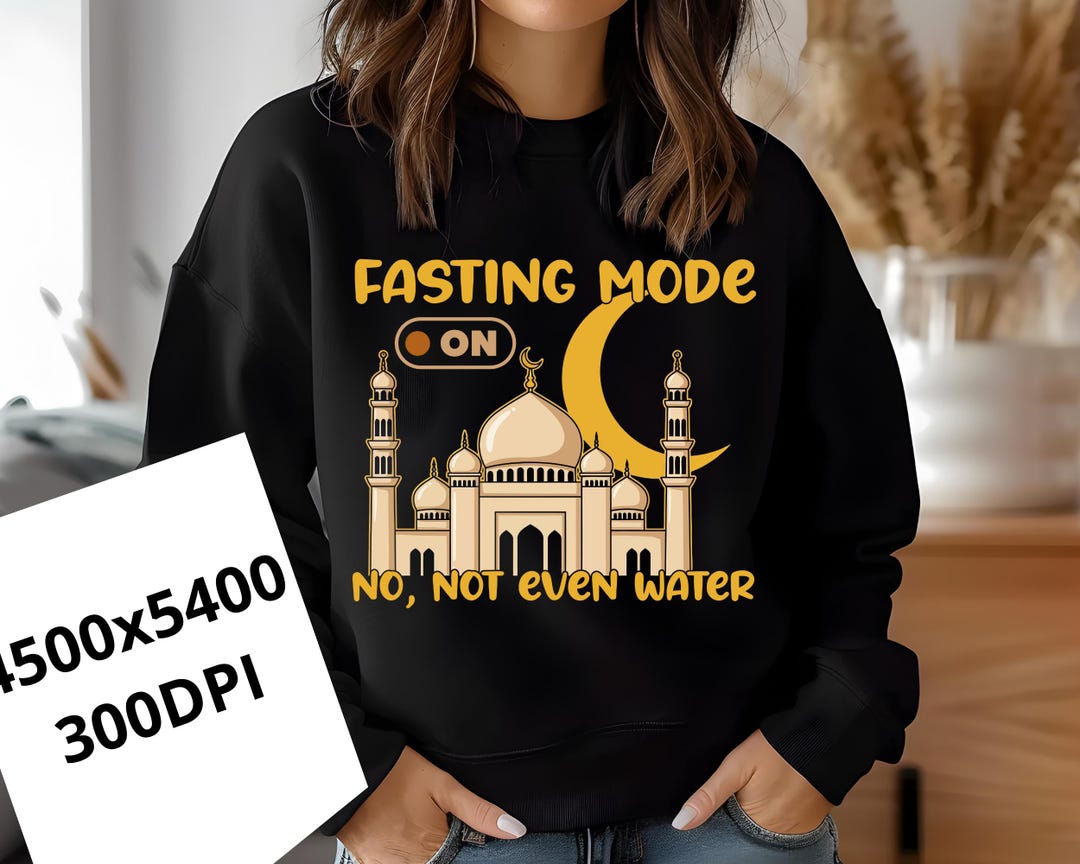 Fasting Mode ON – Not Even Water PNG | Digital Download, Funny Fasting ...