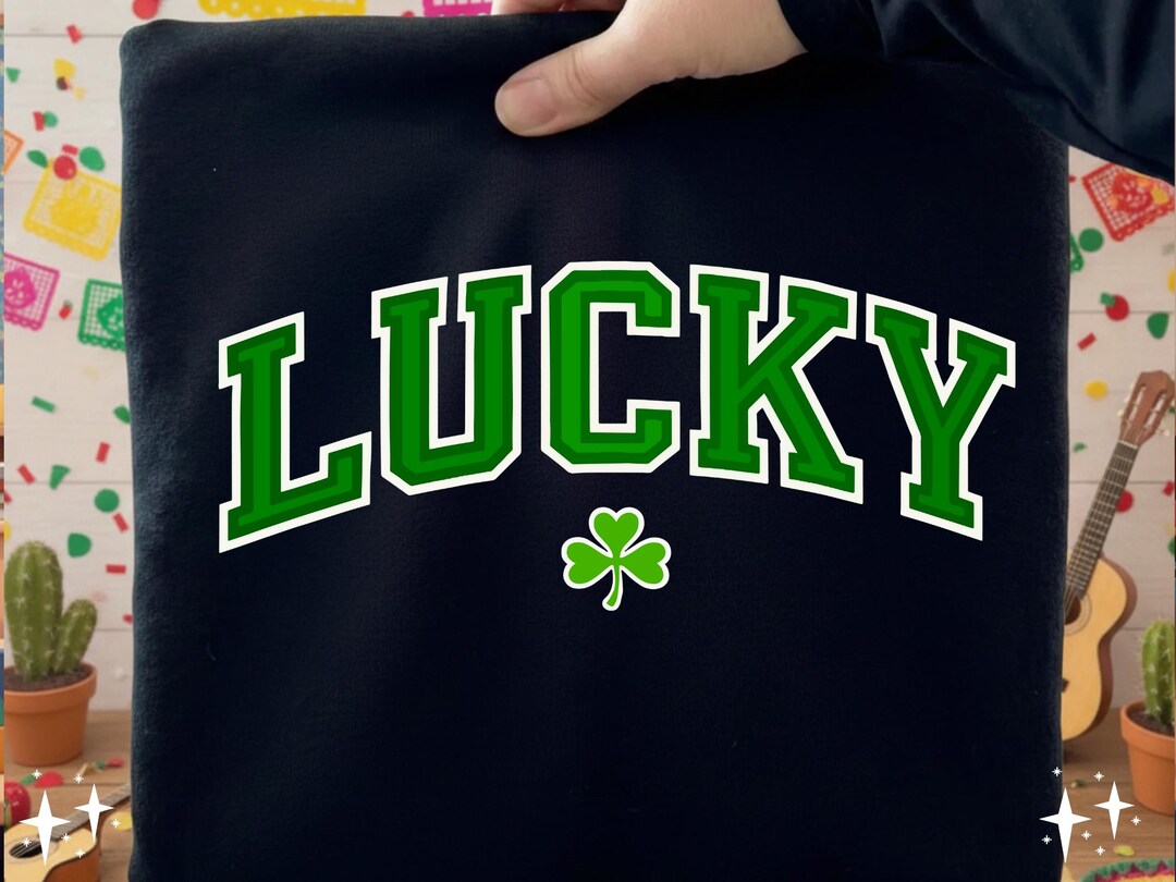 Lucky Shamrock Text PNG: St Patrick Typography Irish Clover Aesthetic ...