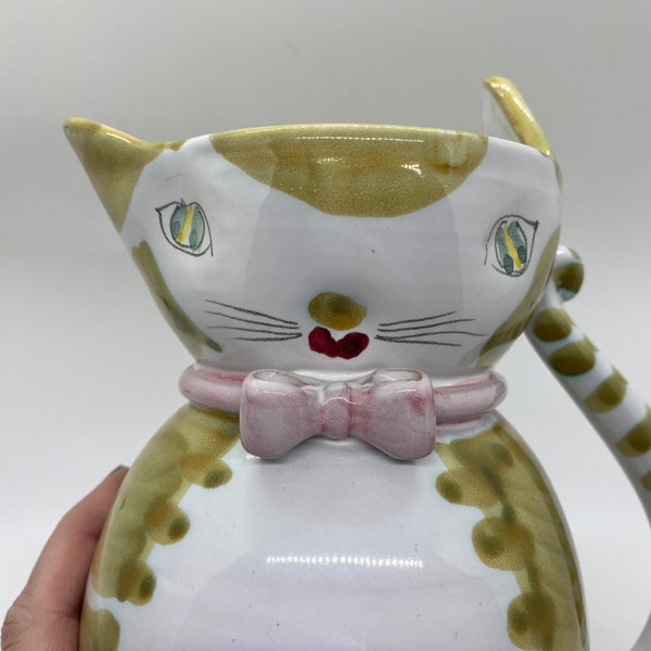 Ceramic Cat Pitchers - Etsy