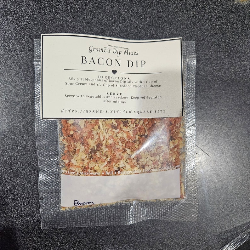 Dip Seasonings, Dip Mixes, Grame's Kitchen - Etsy