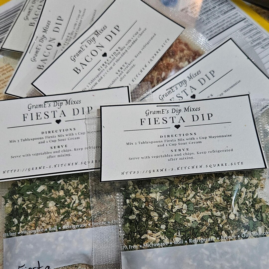 Dip Seasonings, Dip Mixes, Grame's Kitchen - Etsy