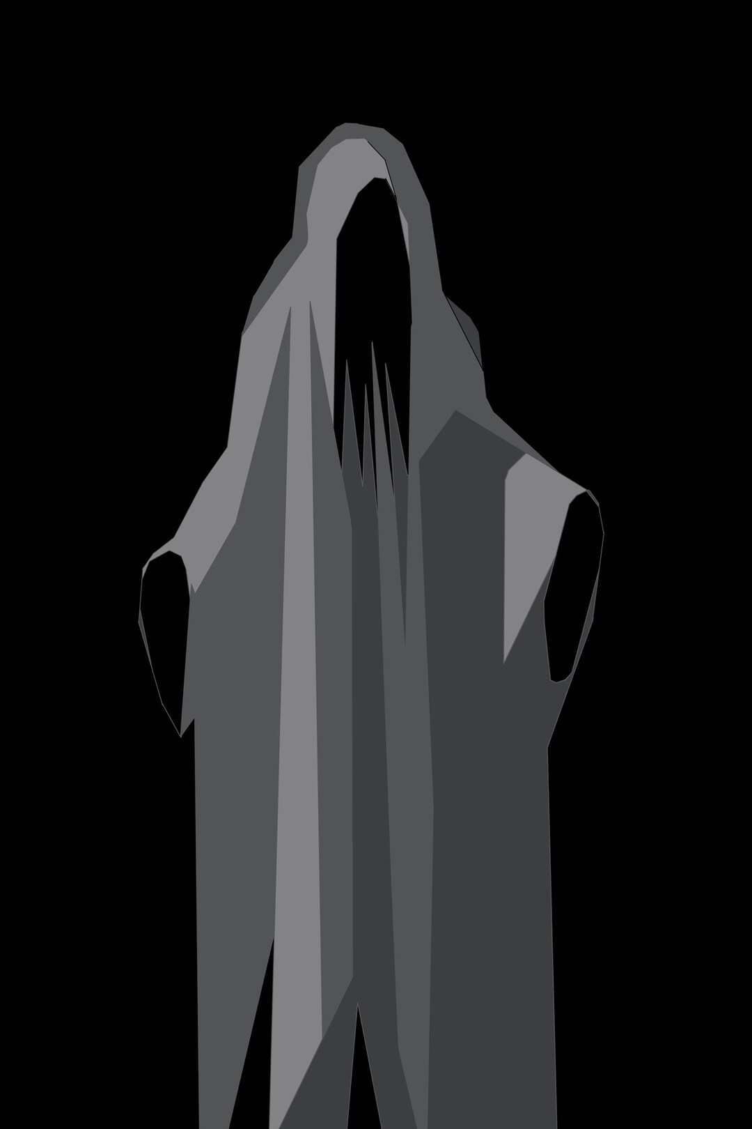 Digital Pattern - Specter Ghost Figure Quilting Foundation Paper ...